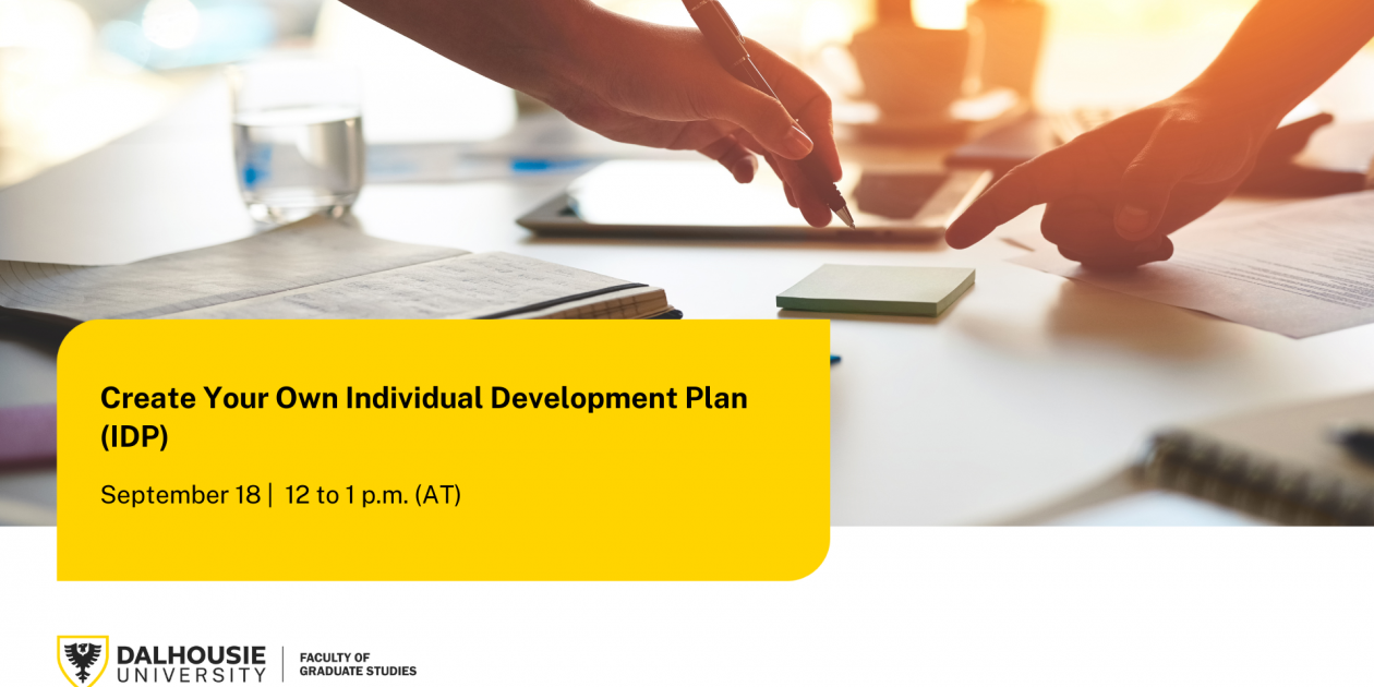 GradPD: Create Your Own Individual Development Plan (IDP) / Event ...