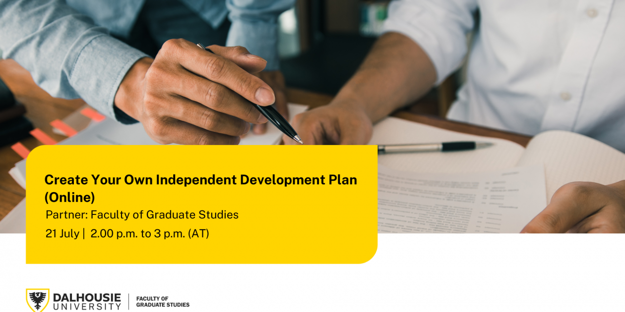 Create your own Individual Development Plan / Event Calendar: Dalhousie ...