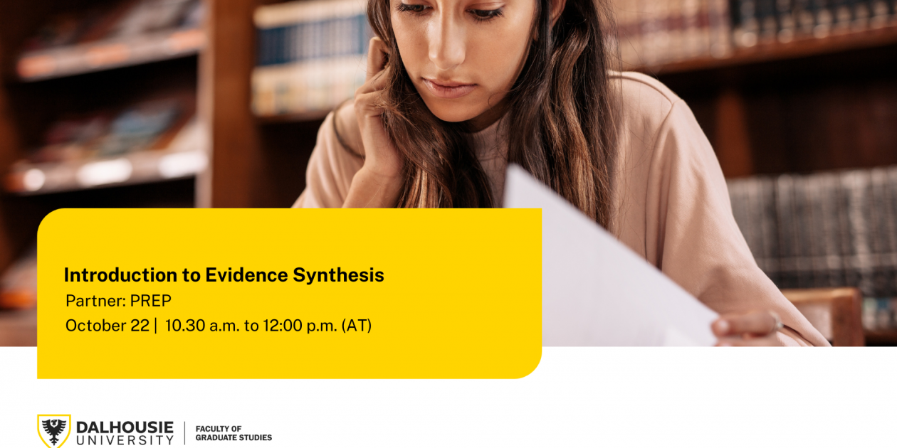 Introduction to Evidence Synthesis / Event Calendar: Dalhousie University