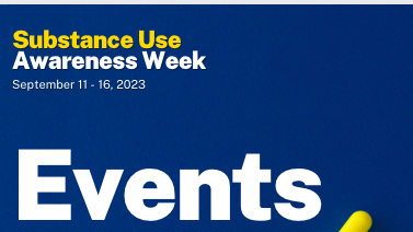 Substance Use Awareness Week (SUAW) 2023 / Event Calendar: Dalhousie ...