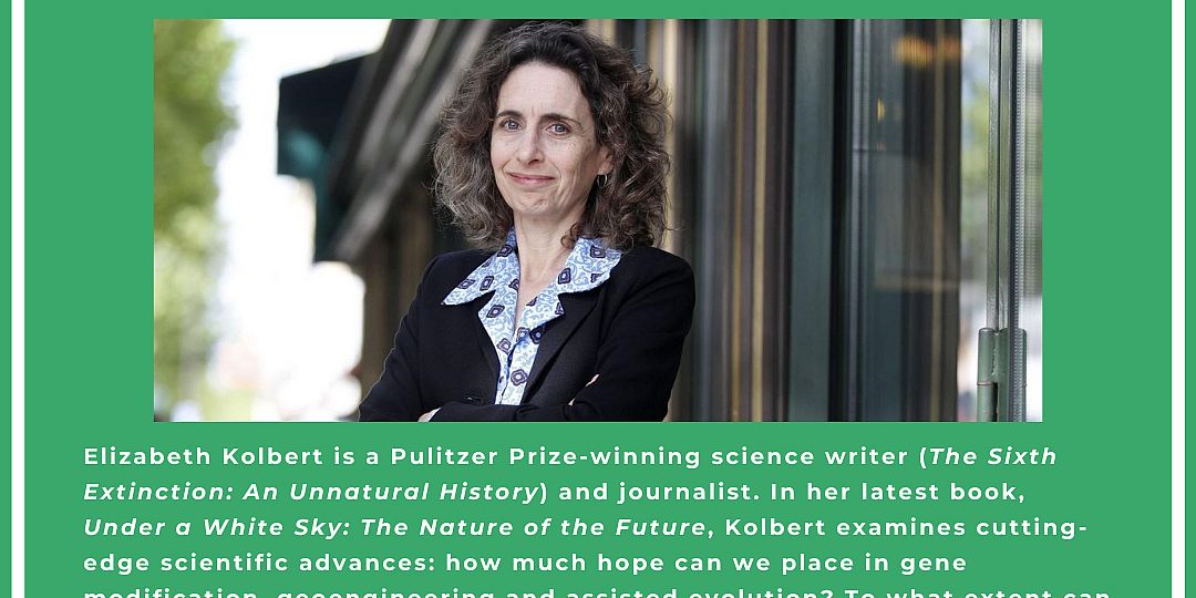 ESS LECTURE: A conversation with Elizabeth Kolbert / Event Calendar ...
