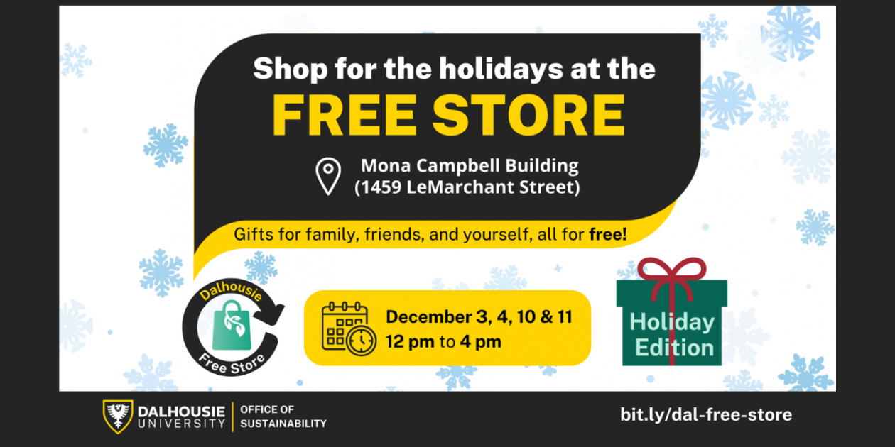 Free Store Holiday Shop / Event Calendar: Dalhousie University